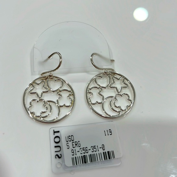 Tous | Jewelry | Tous Short 925 Silver Silueta Earrings 22mm Brand New | Poshmark